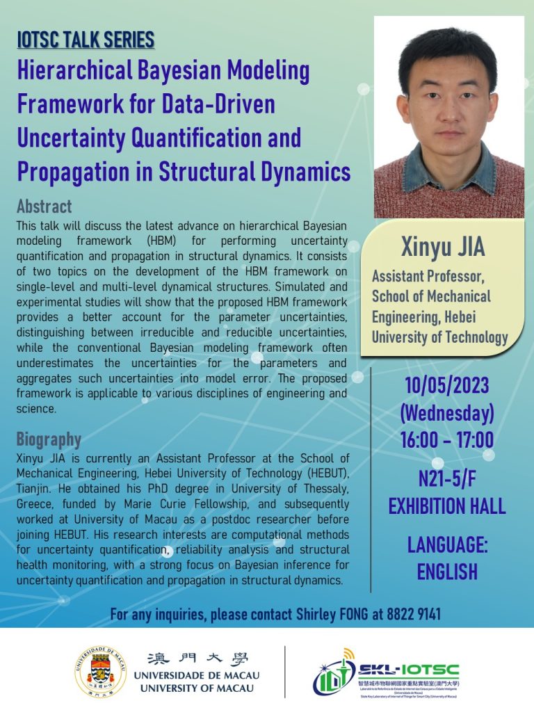 IOTSC TALK SERIES: Hierarchical Bayesian Modeling Framework for Data-Driven Uncertainty ...