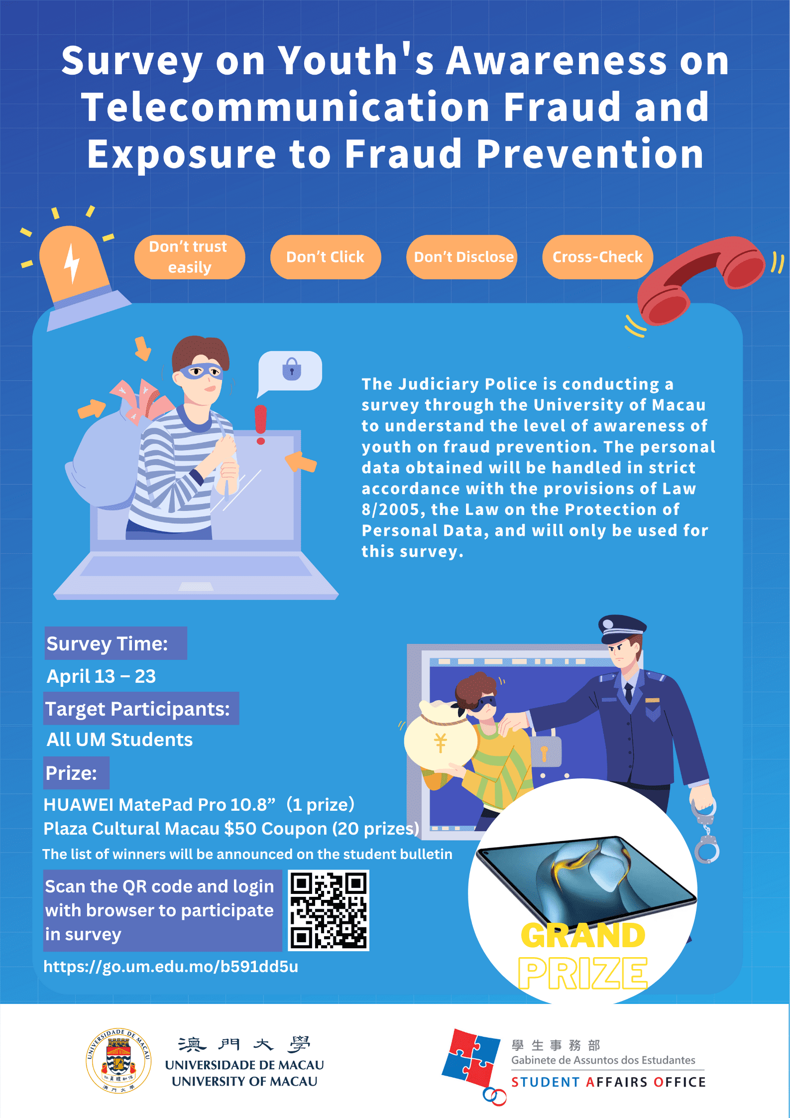 [YOUR CHANCE TO WIN THE GRAND PRIZE!] Survey on Youth’s Awareness on ...