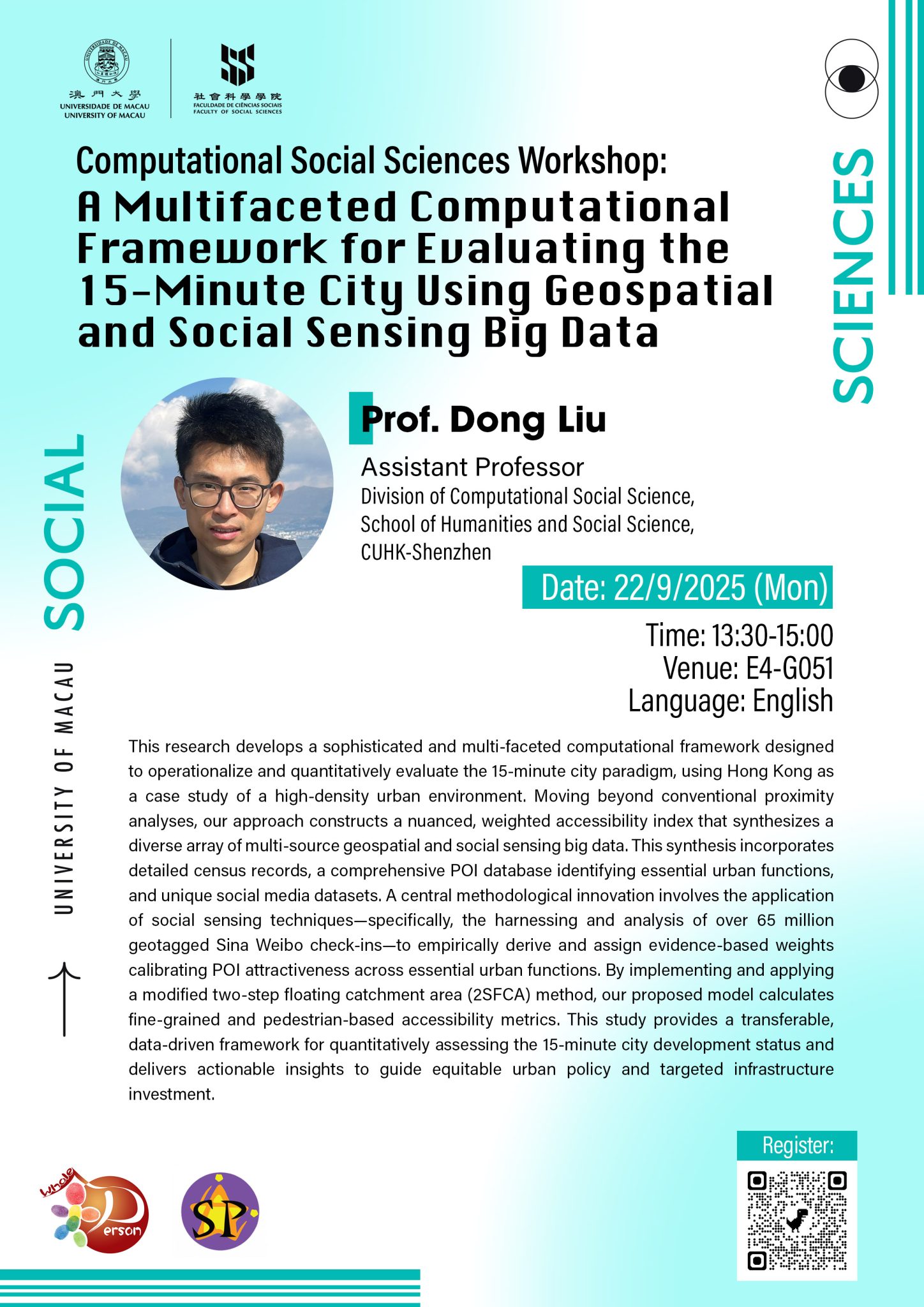 Register now! Computational Social Sciences Workshop: A Multifaceted Computational Framework for ...