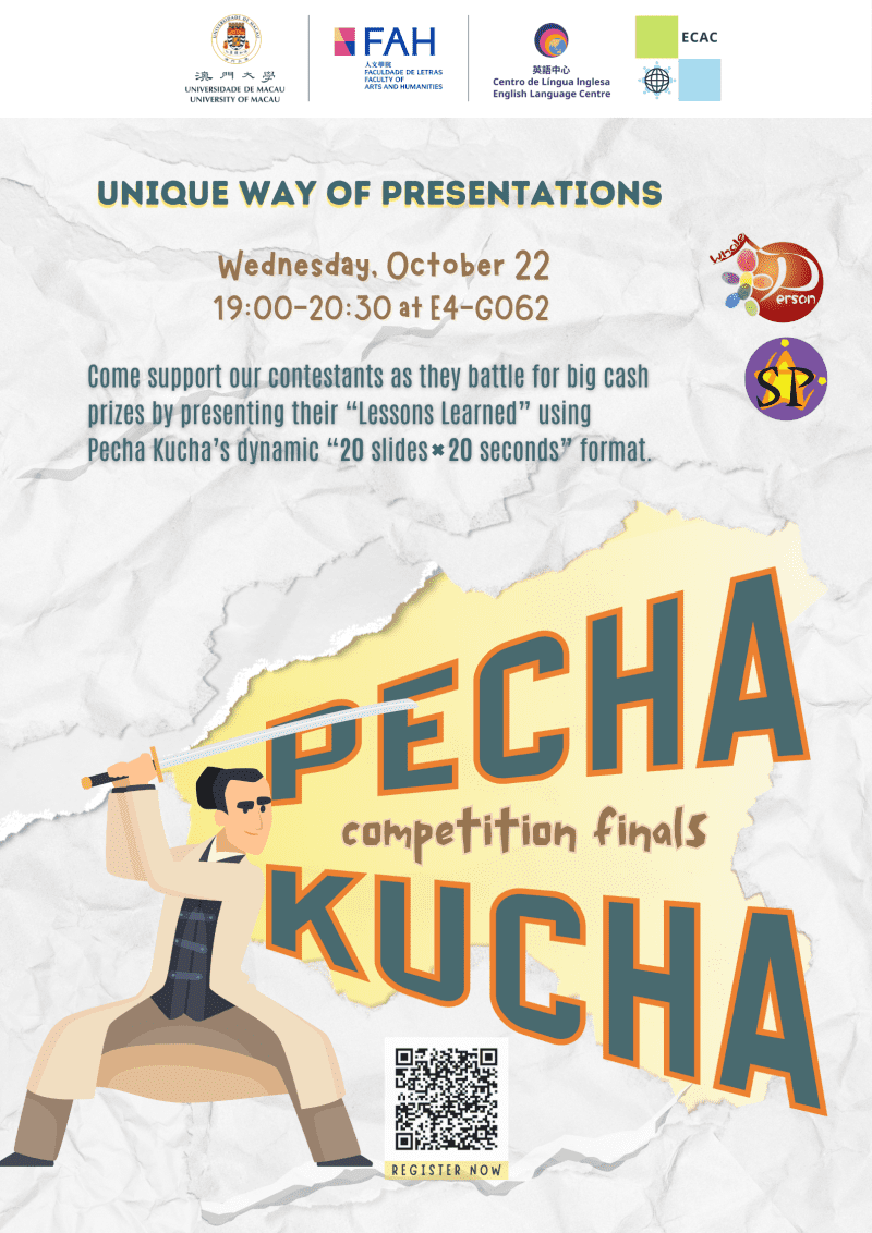 【ELC- ECAC】”Pecha Kucha Competition Finals”, 22 Oct (Wed), 19:00 – 20: ...
