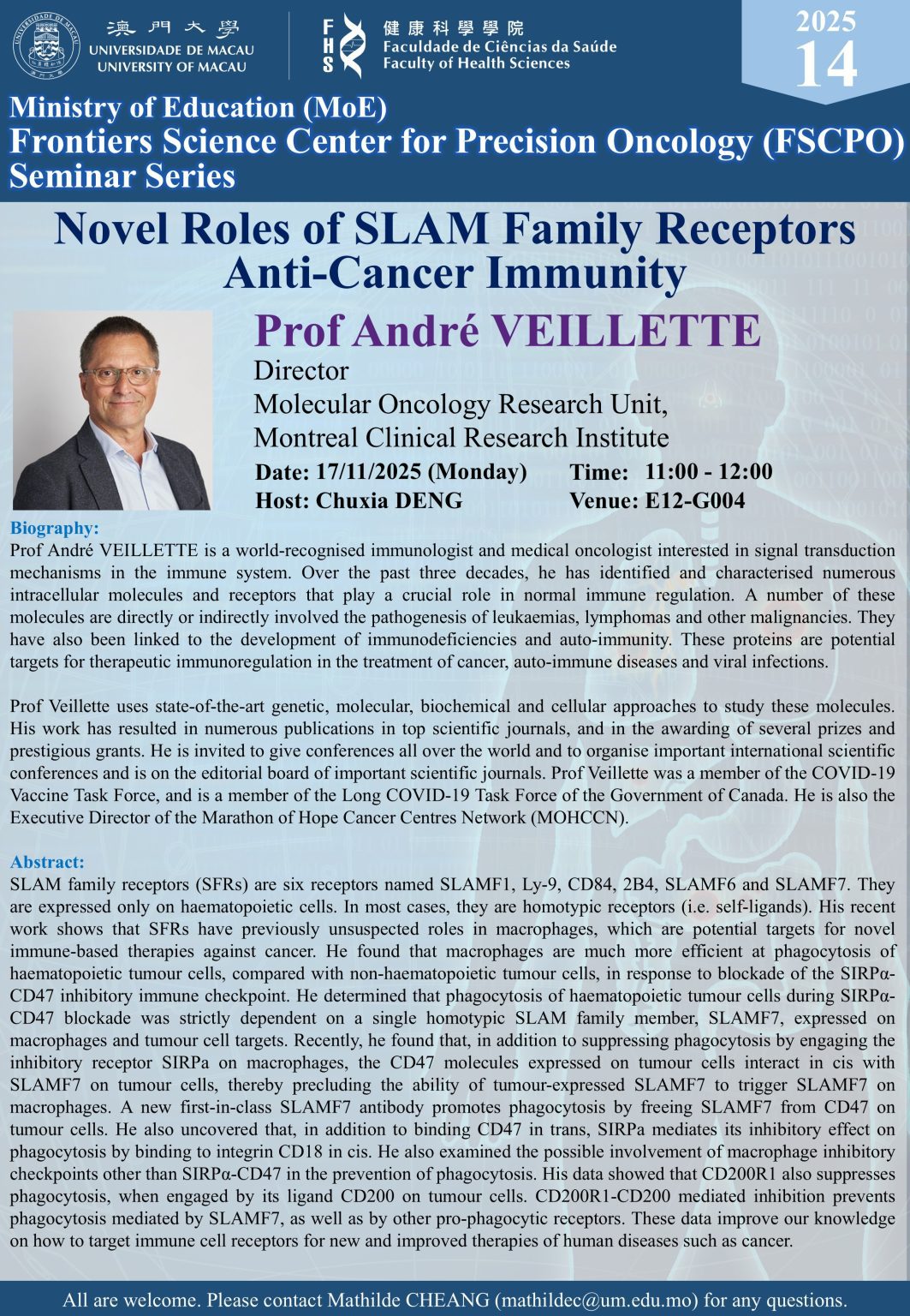 [Upcoming Activity] Seminar Series of Ministry of Education Frontiers ...